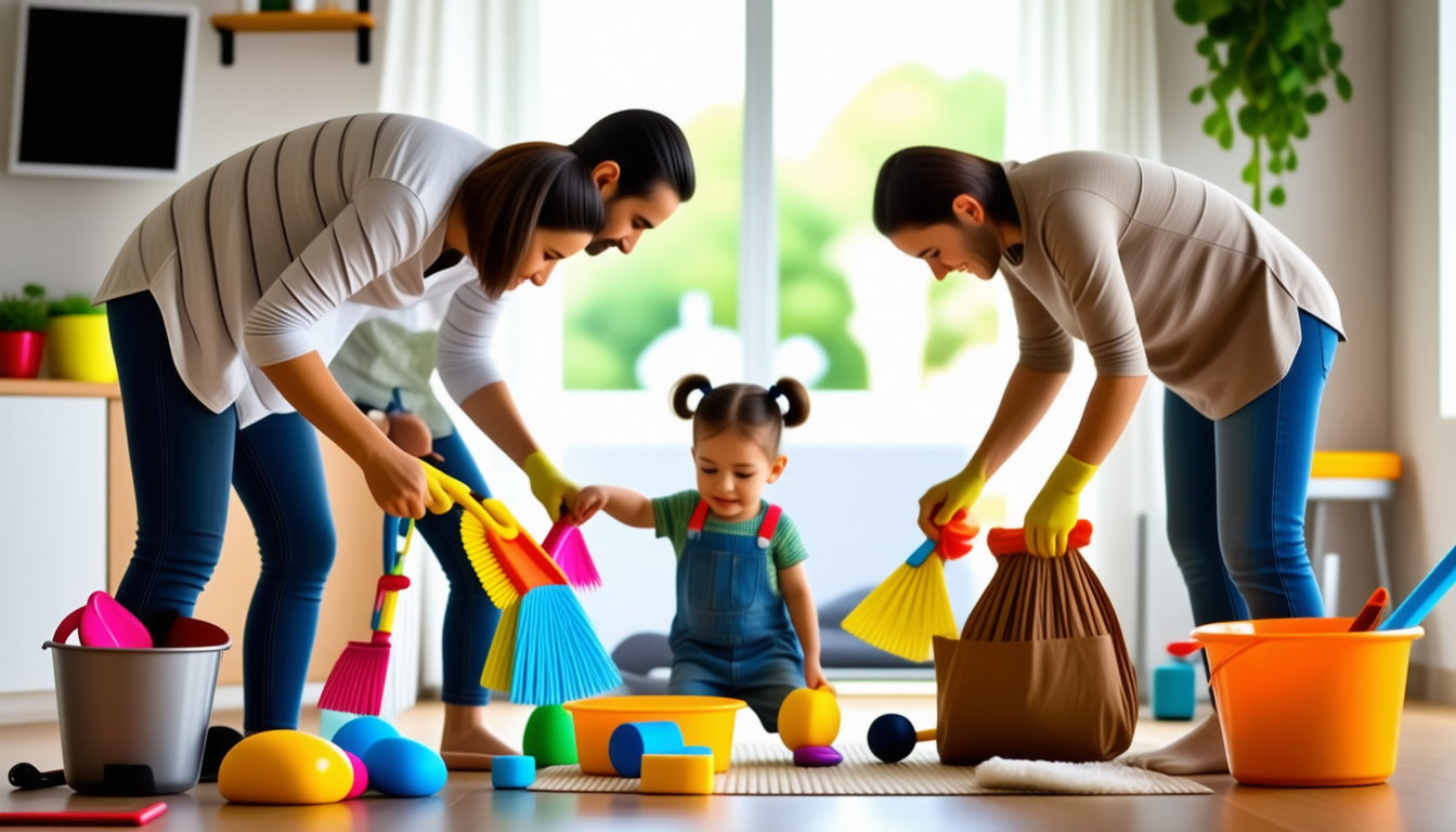 Des Tâches Ménagères Ludiques : Impliquer les Enfants Avec Joie